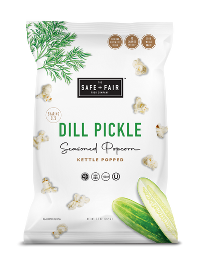 Dill Pickle Seasoned Popcorn | Safe + Fair | Clean Label Popcorn - Safe ...